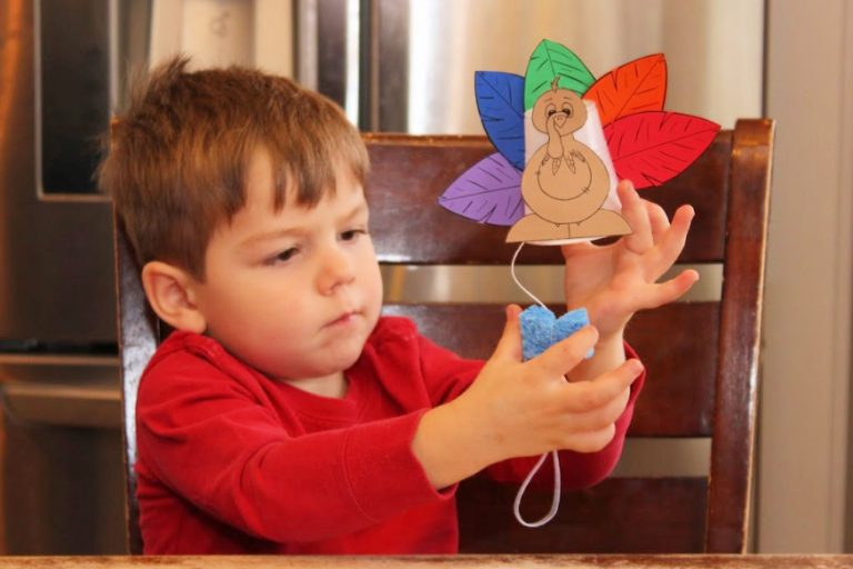 Thanksgiving Gobbling Turkey Craft for Kids - A Heart Full of Joy